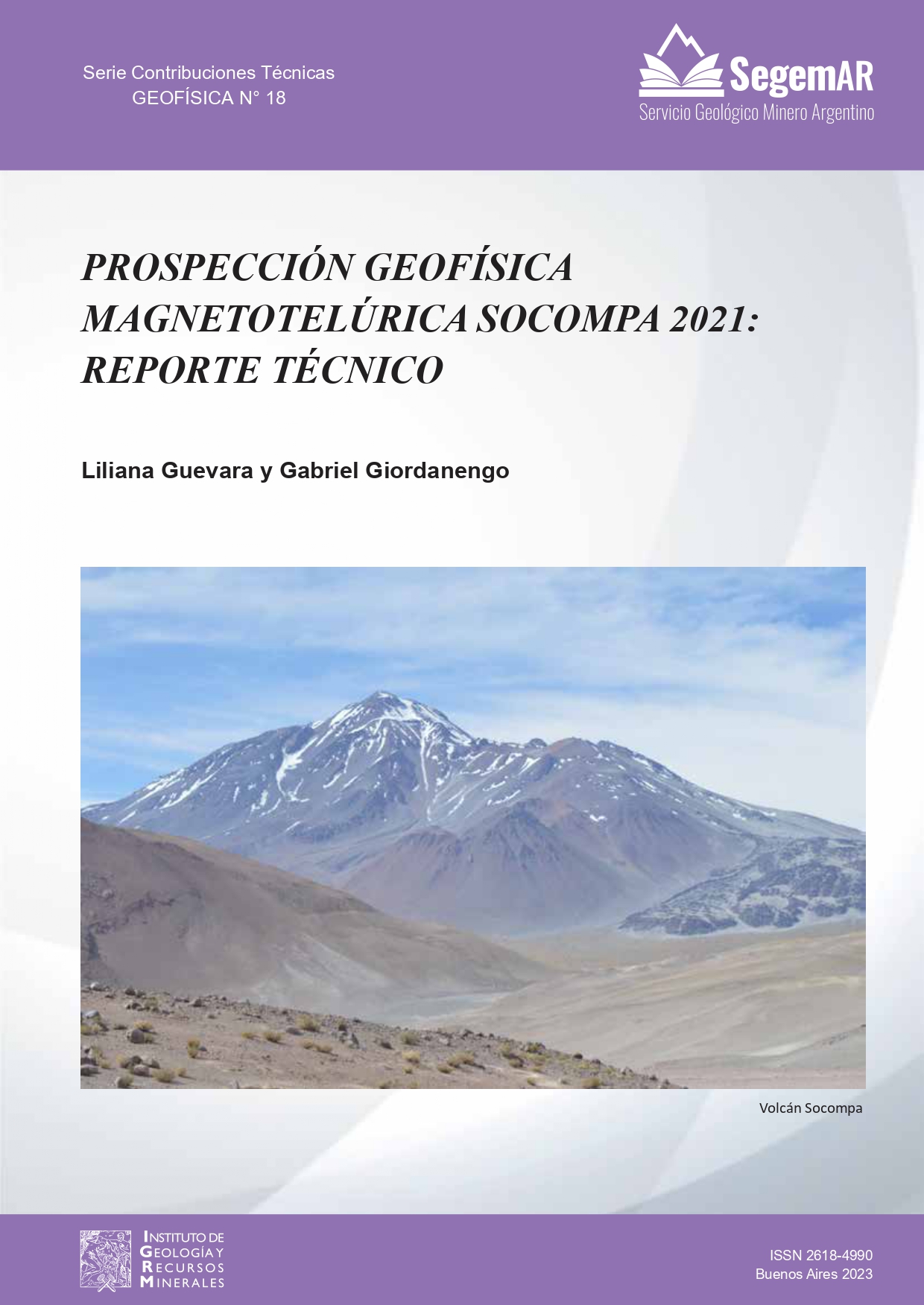 Prospección geofísica magnetotelúrica Socompa 2021: Reporte técnico